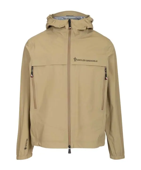 Moncler Hooded Shell Jacket - Light Brown