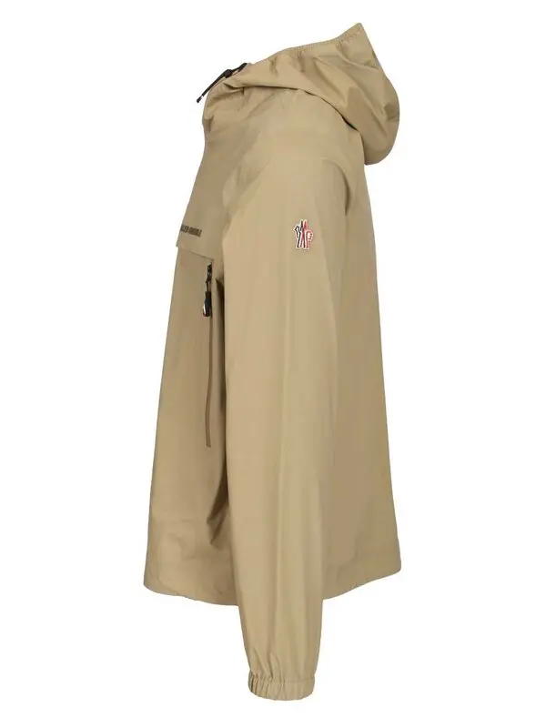 Moncler Hooded Shell Jacket - Light Brown