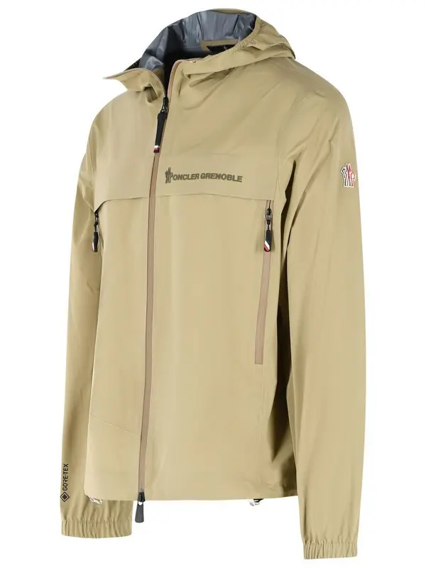 Moncler Hooded Shell Jacket - Light Brown