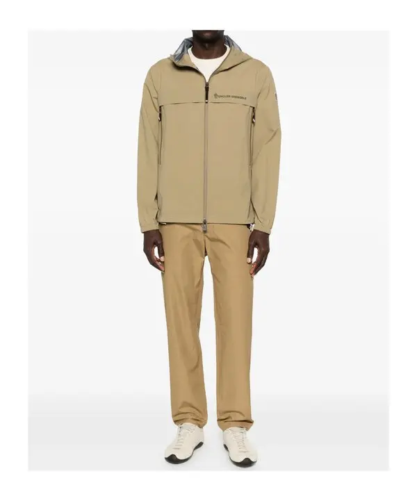 Moncler Hooded Shell Jacket - Light Brown