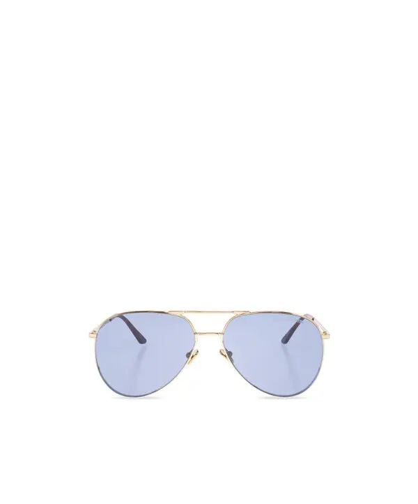 Valentino Garavani Aviator Full Rim Sunglasses With Tinted Lenses - Blue