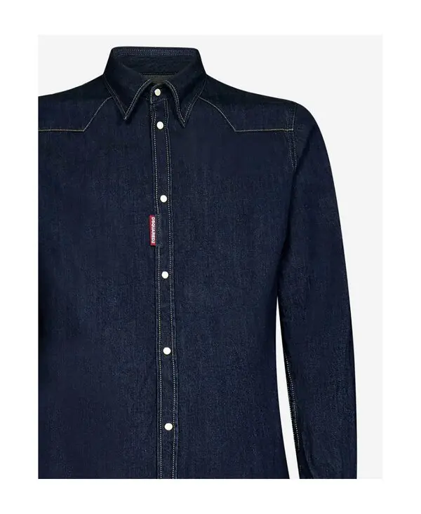 Dsquared2 Dark-wash Denim Shirt