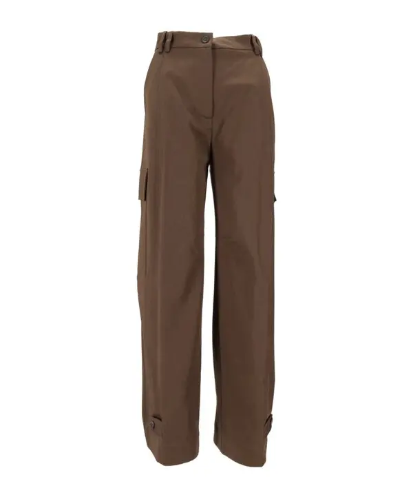 P.a.r.o.s.h Cargo Button Trousers - Brown