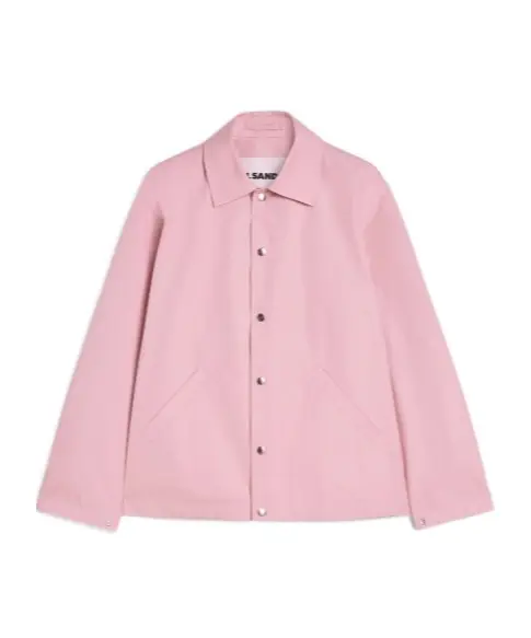 JIL SANDER Logo -print Cotton Jacket - Neon Roses