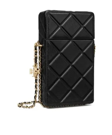Tory Burch Fleming Phone Crossbody Bag - Black