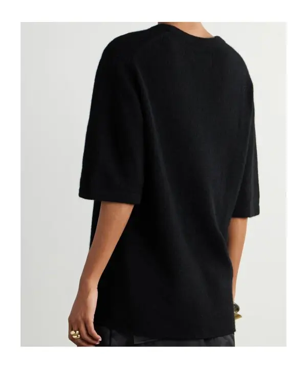 Loulou De Saison Raven Crewneck Knitwear - Black