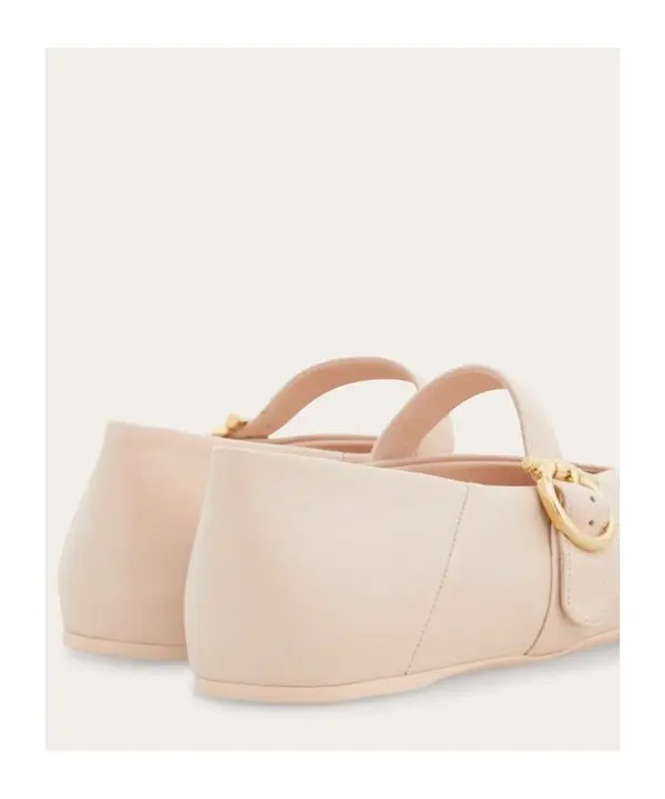 FERRAGAMO Gancini Buckle Flats - Ballet