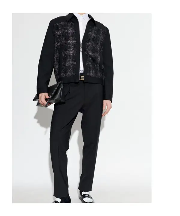 Dsquared2 Evening Check Zipped Bomber Jacket