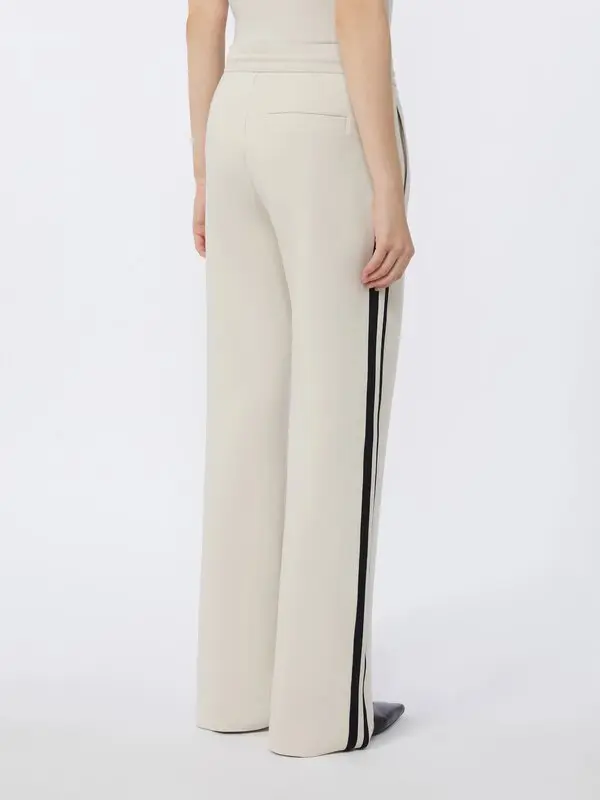 Max Mara Vento Side Stripe Relaxed Pants - Ecru