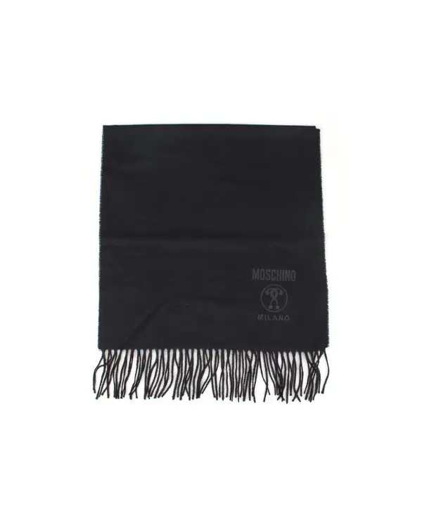 Moschino Logo Scarf - Black