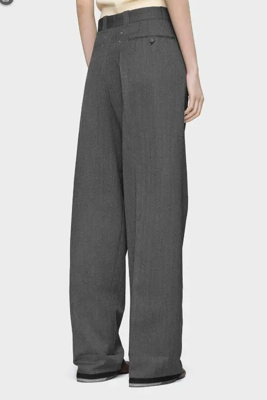 MAISON MARGIELA Wool-blend Tailored Trousers - Anthracite