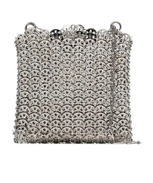 Rabanne 1969 Iconic Disc Shoulder Bag - Gray