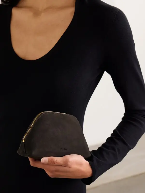 THE ROW Devon Mini Clutch - Chocolate-colored
