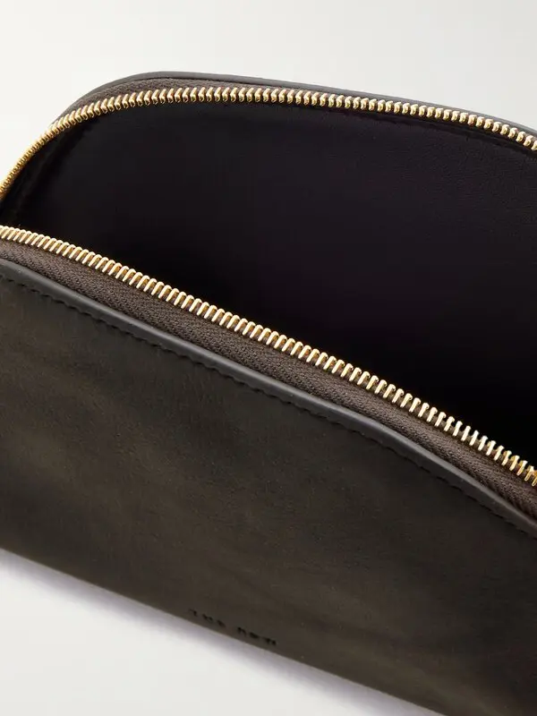 THE ROW Devon Mini Clutch - Chocolate
