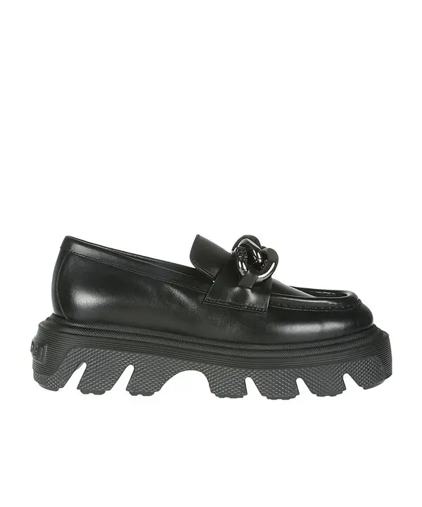 Casadei Chain-link Slip-on Loafers