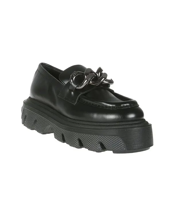 Casadei Chain-link Slip-on Loafers