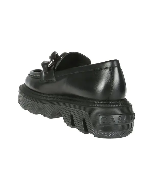 Casadei Chain-link Slip-on Loafers