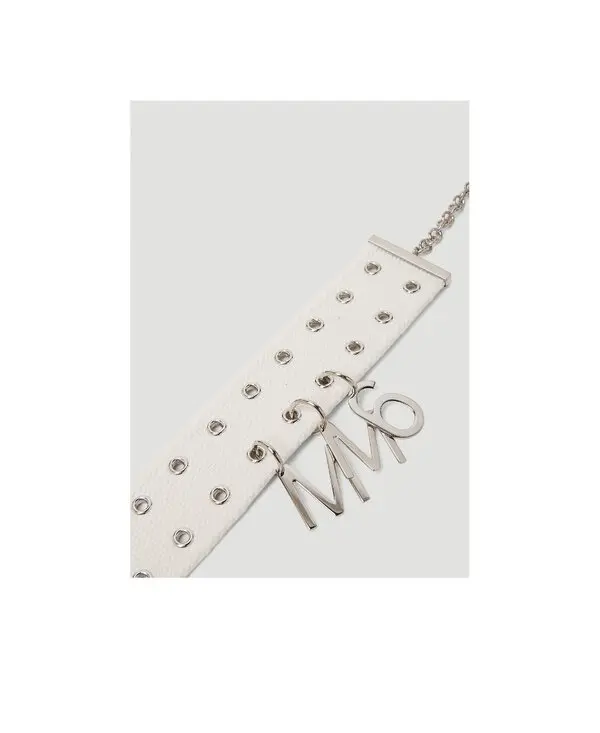 MAISON MARGIELA Logo Pendant Choker Necklace