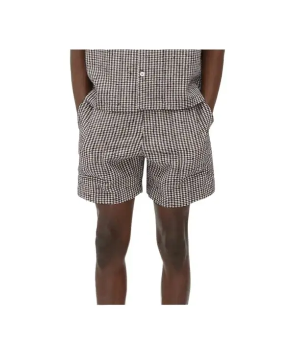 Bottega Veneta Checkered Relaxed Fit Shorts