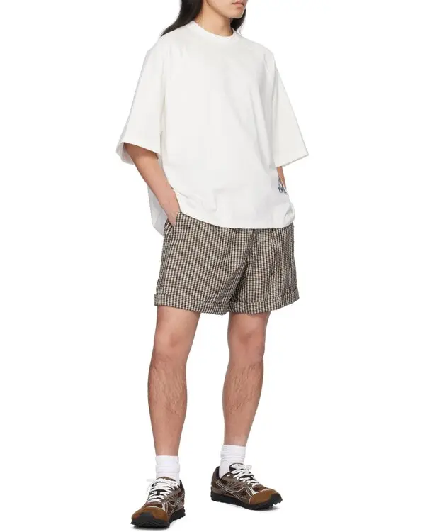 Bottega Veneta Checkered Relaxed Fit Shorts