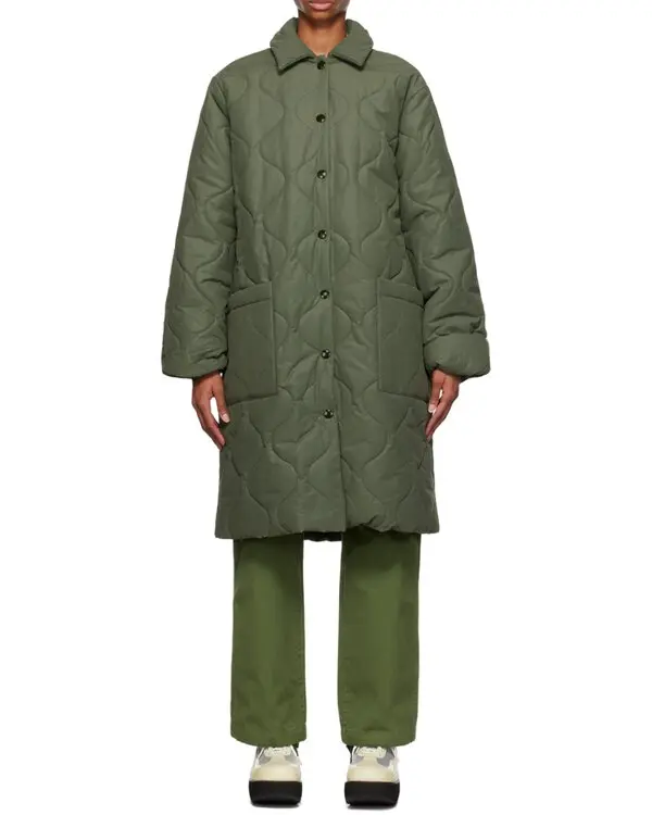 A.p.c. Sarah Quilted Buttoned Coat