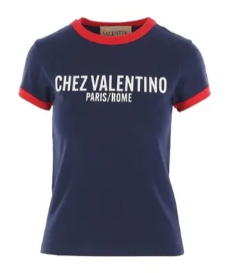 Valentino Garavani Chez Printed Crewneck T-shirt - Blue