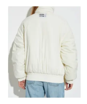 GOLDEN GOOSE Attached Gloves Padded Jacket - White