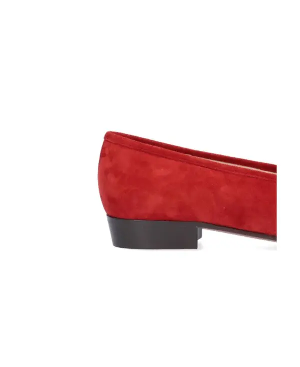 FERRAGAMO Gancini Loafers - Red