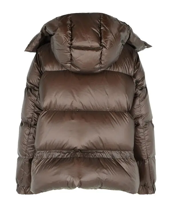 Sacai Hooded Puffer Jacket With Drawstring Waist