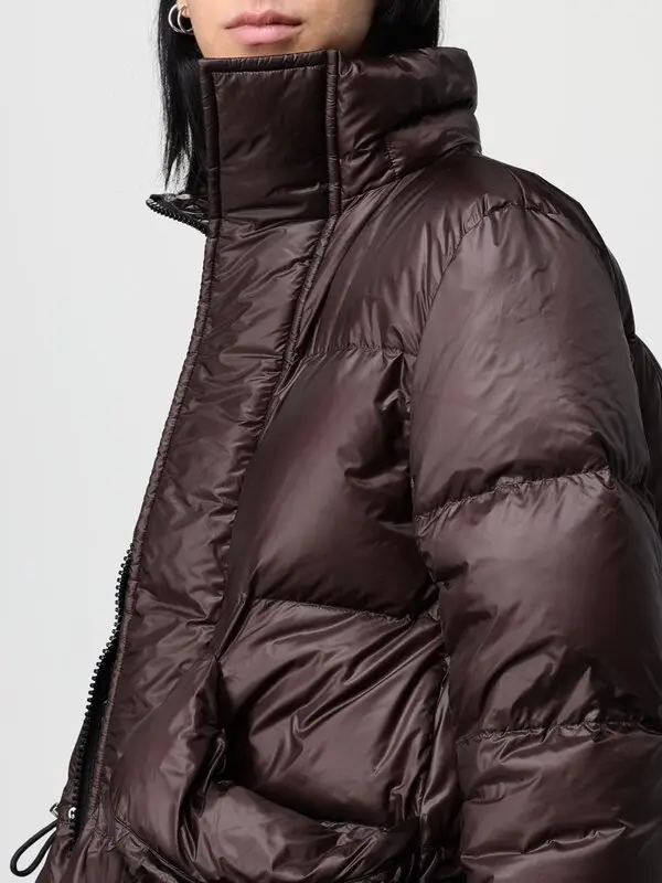 Sacai Hooded Puffer Jacket With Drawstring Waist
