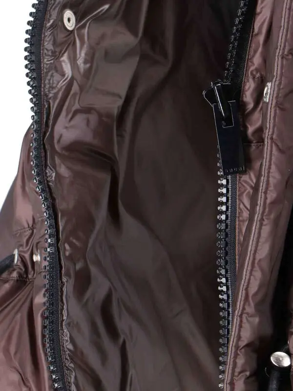 Sacai Hooded Puffer Jacket With Drawstring Waist