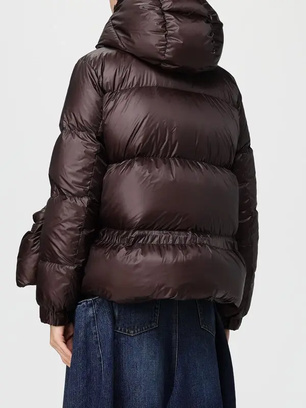 Sacai Hooded Puffer Jacket With Drawstring Waist