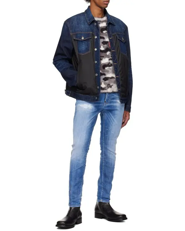 Dsquared2 Distressed Tapered-leg Skinny Jeans