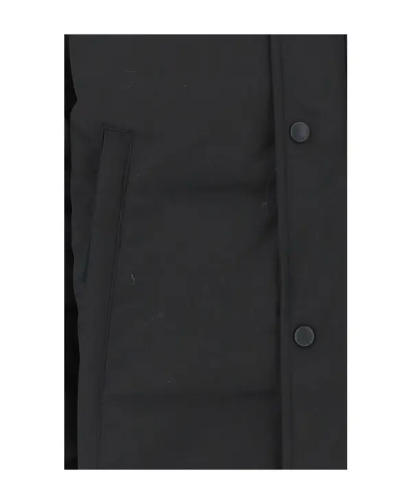 Canada Goose Quilted Hooded Down Coat - Black