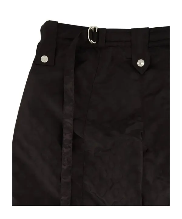 Casablanca Monogram Wide-leg Pants With Tie Detail
