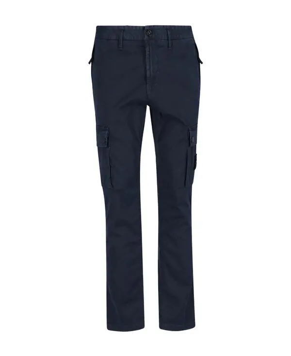 Stone Island Logo Patch Cargo Pants