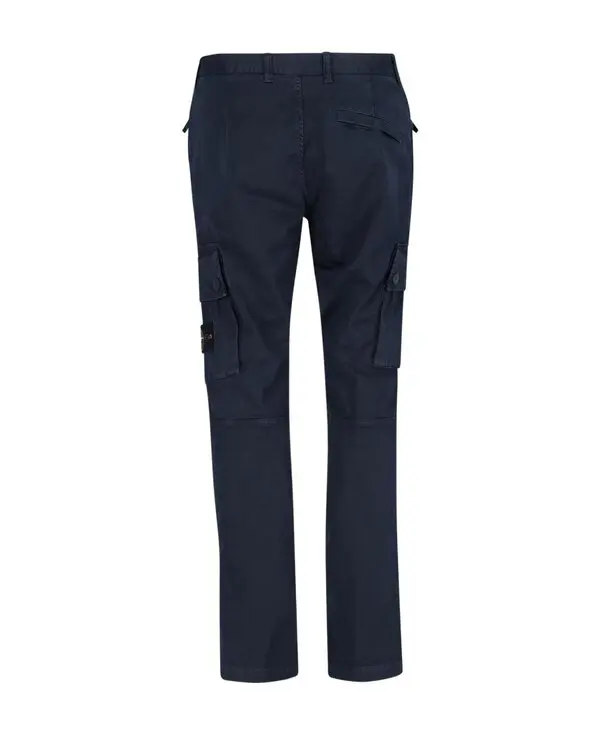 Stone Island Logo Patch Cargo Pants