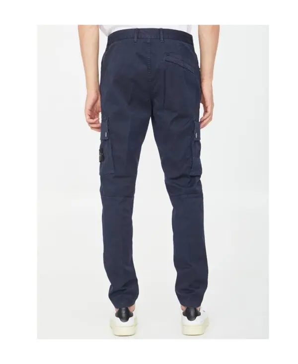 Stone Island Logo Patch Cargo Pants