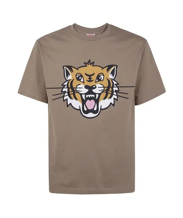 Kenzo Happy Tiger' T-shirt In Cotton