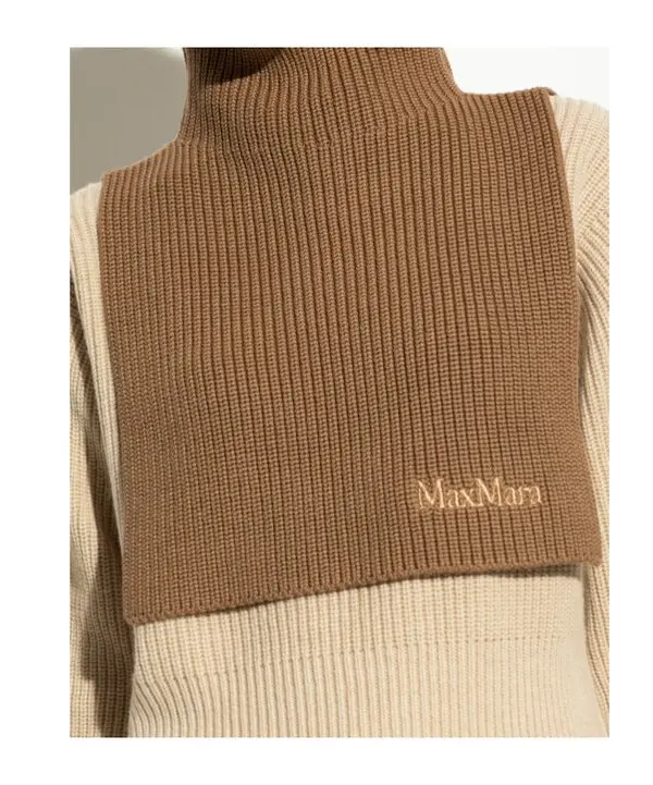 Max Mara Logo Motif Scarf