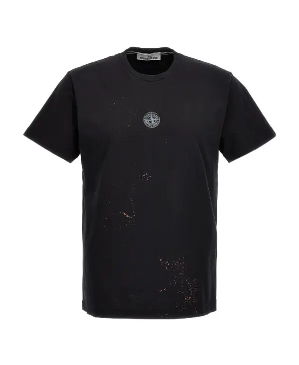 Stone Island Compass-motif Crew-neck T-shirt