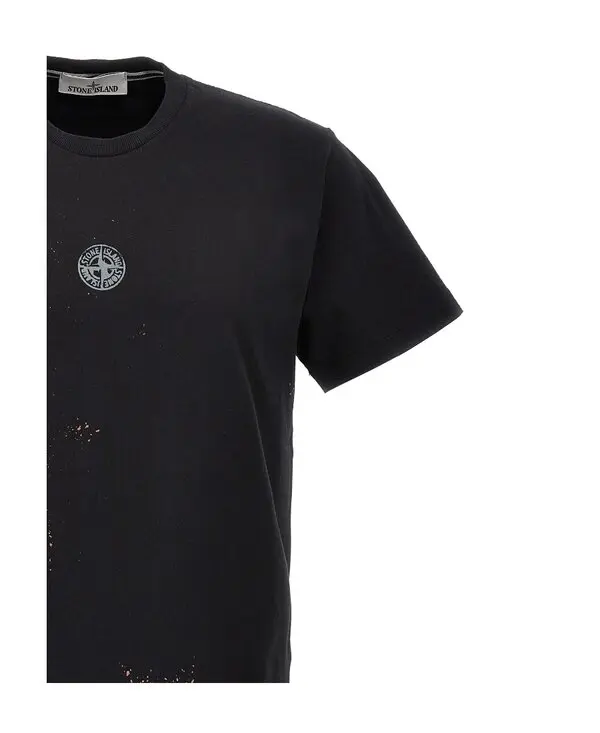 Stone Island Compass-motif Crew-neck T-shirt