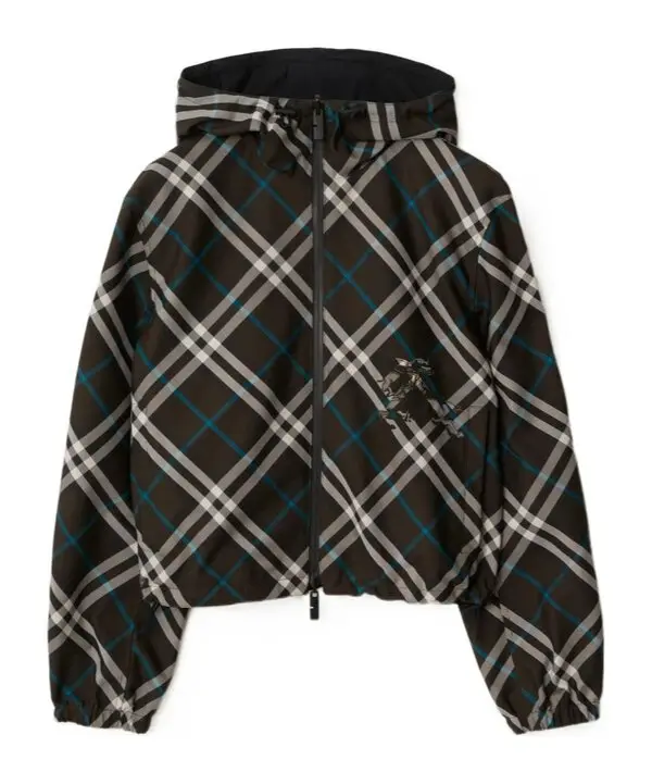 Burberry Checked Reversible Hooded Jacket
