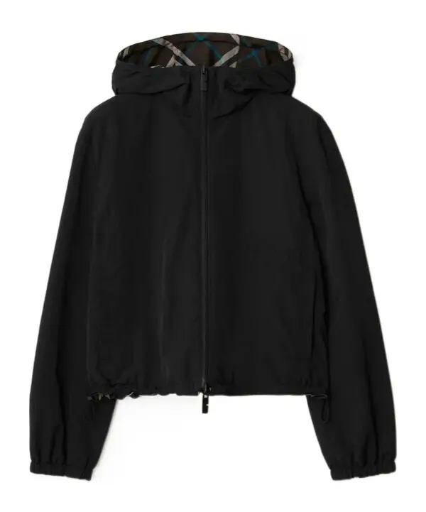Burberry Checked Reversible Hooded Jacket