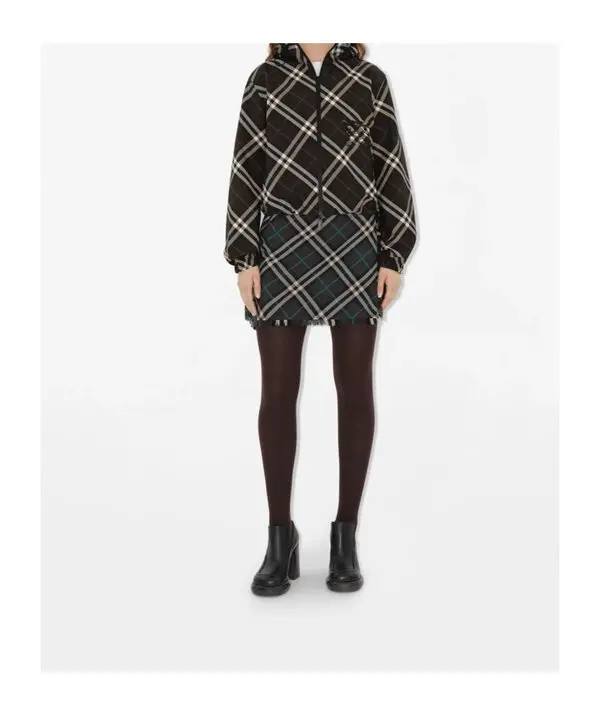 Burberry Checked Reversible Hooded Jacket