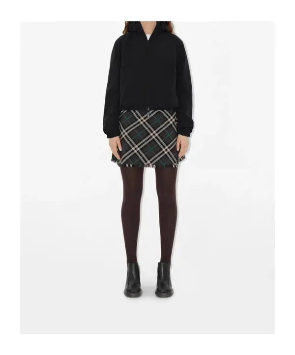 Burberry Checked Reversible Hooded Jacket