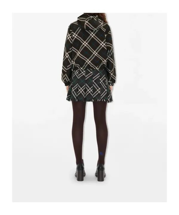 Burberry Checked Reversible Hooded Jacket