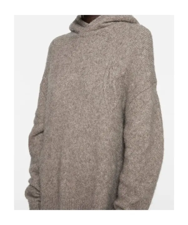 Acne Studios Layered Yak-blend Hoodie - Nude