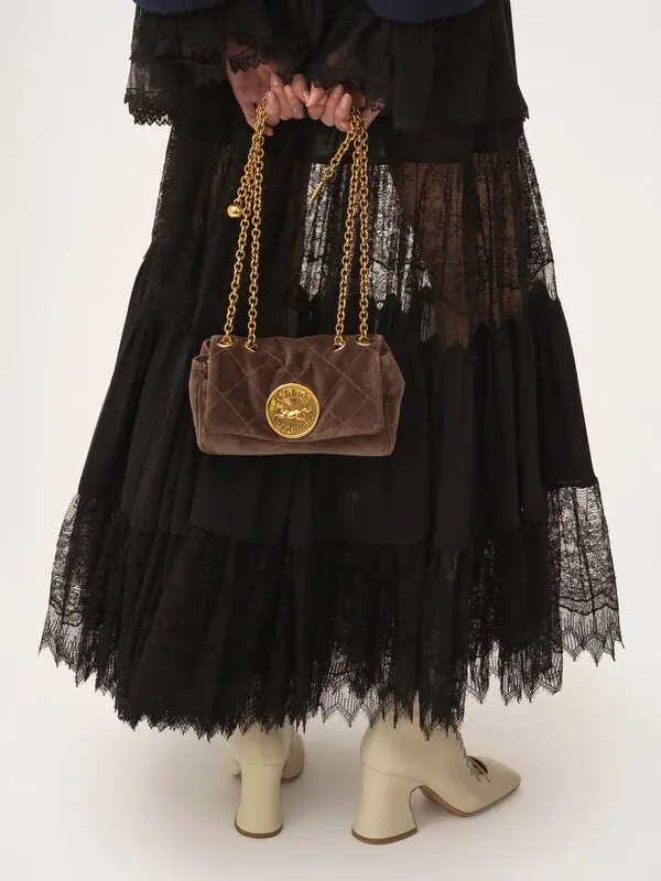Chloé Tiered Lace-trimmed Maxi Skirt