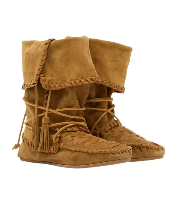 Isabel Marant Étoile Winki Suede Boots - Cognac